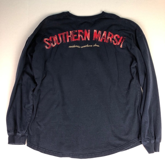 Southern Marsh | Tops | Southern Marsh Womens Large Tshirt Navy Blue ...